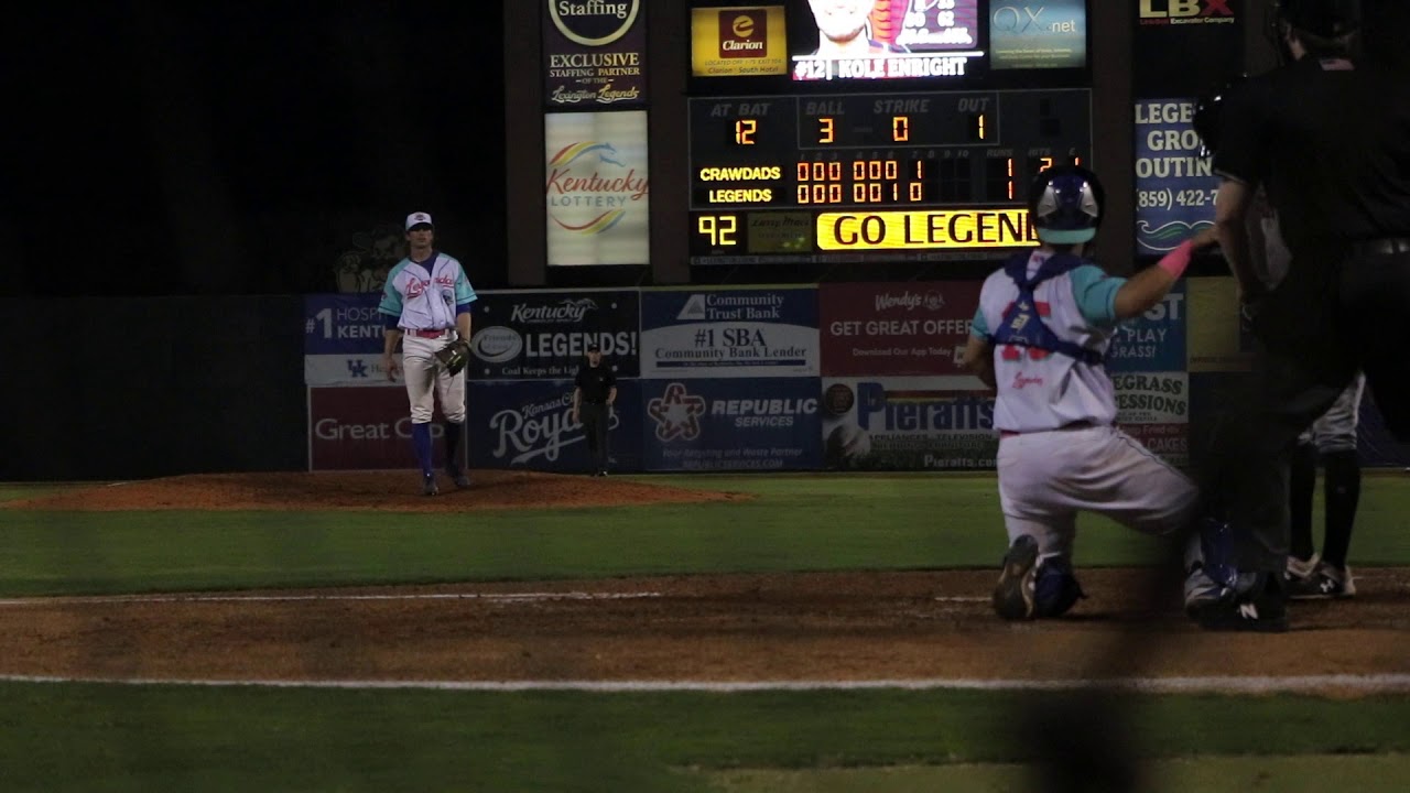 Brandon Marklund, RHP, Lexington Legends, Gets Kole Enright, Hickory ...