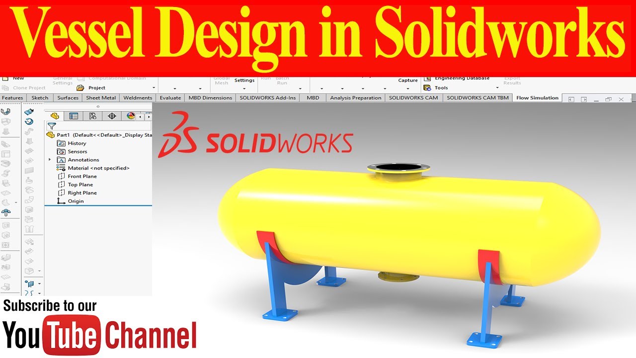 Solidworks Practice Tutorials | Vessel Design #solidworkstutorials ...