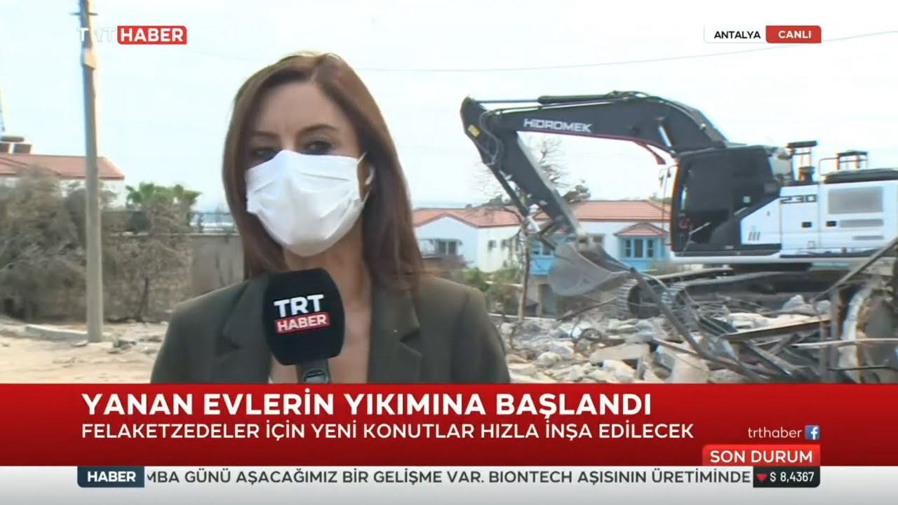 Antalya Kalemler'de Yanan Evlerin Yıkımına Başlandı 1.08.2021 TURKEY ...