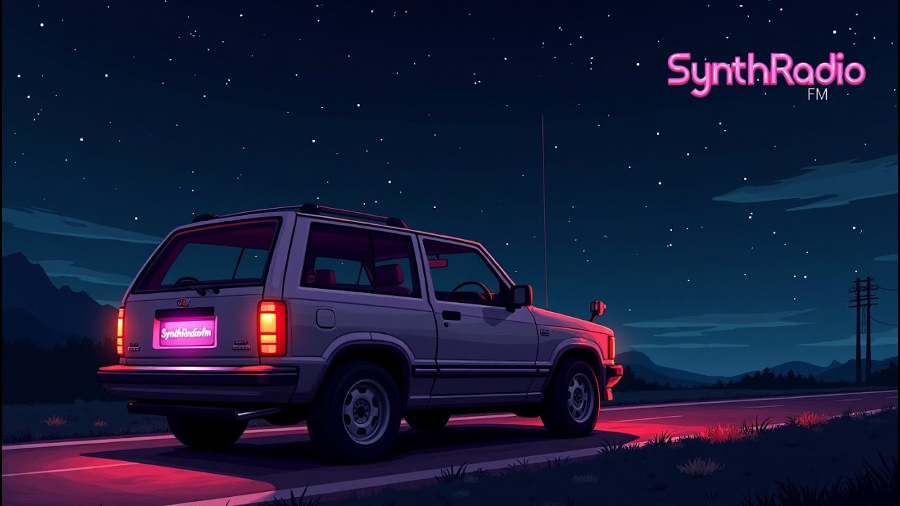 🚗 Drive through the Synthwave Road | Night Drive 1985 Radio Station ...
