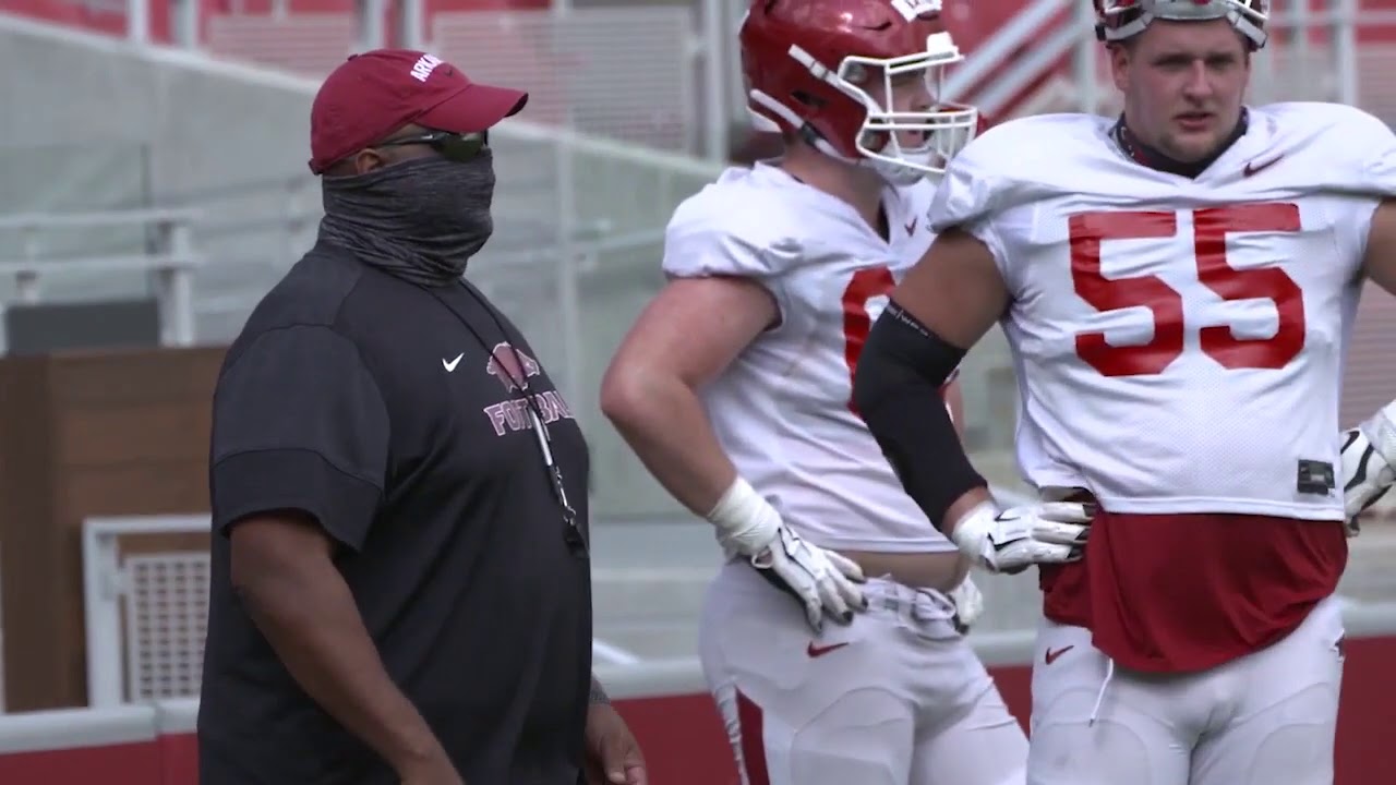 Arkansas Razorbacks practice video training camp scrimmage #2 September ...