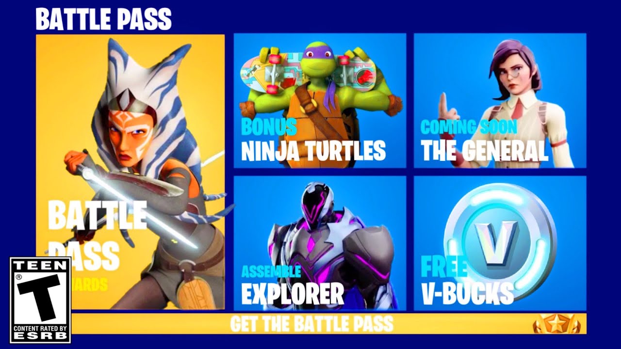 Fortnite Season 4 Battle Pass! (Chapter 4 Skins) - YouTube