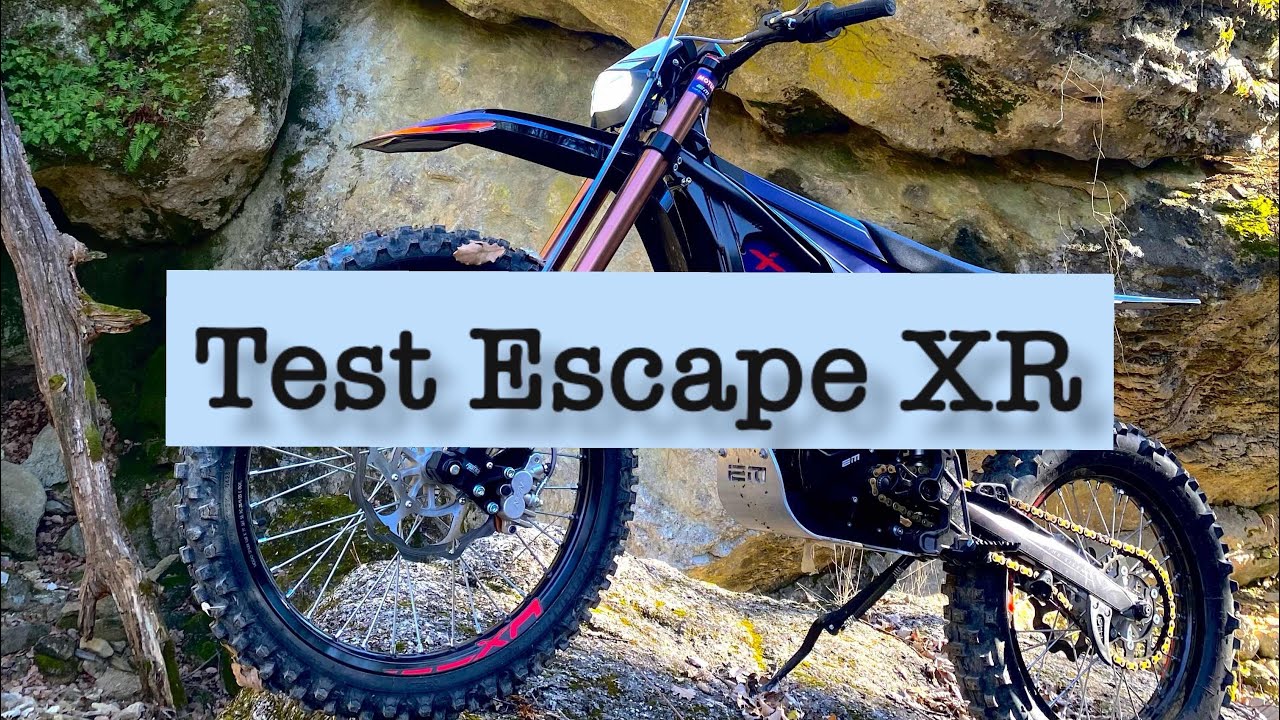 📝⚡️👌Escape Xr - motocross Test 33 mns de la moto enduro électrique ...