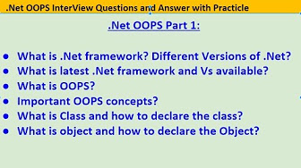 .Net C# OOPS Interview Questions and Answers for freshers & experience with Practical - YouTube