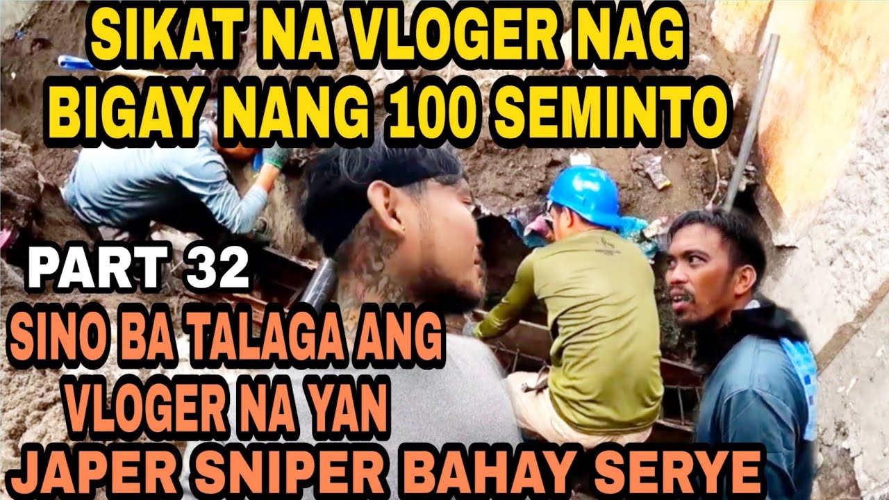 Sikat Na Vloger Nag Bigay Isang Daan Sako Nang Simento Japer Sniper ...