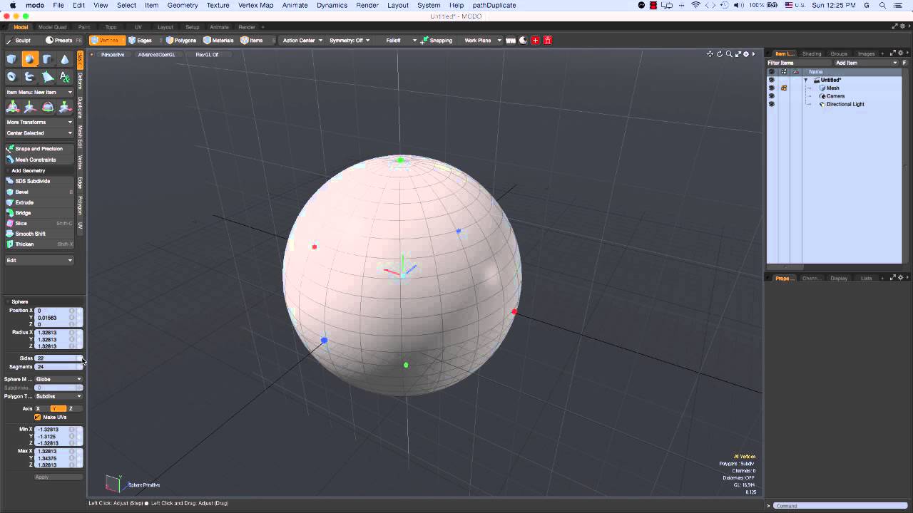 Modo in a Minute - How to make a Perfect Sphere - YouTube