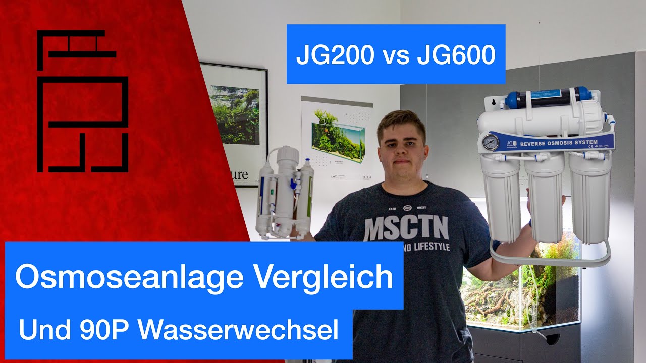 Osmoseanlage JG200 und JG600 vergleich und Anschluss I 90P ...