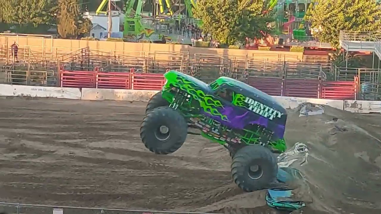 Identity Theft Freestyle at the Stanislaus Fair Monster Truck Show ...