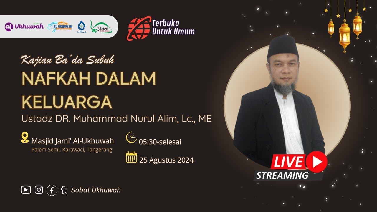 Nafkah Dalam Keluarga - Ustadz DR. Muhammad Nurul Alim, Lc., ME - YouTube