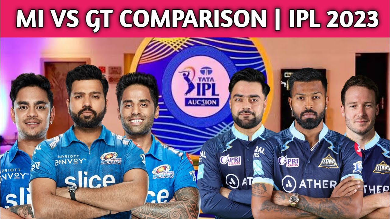 MI vs GT Head To Head Comparison Ipl 2023 | Mumbai Indians | Gujarat ...