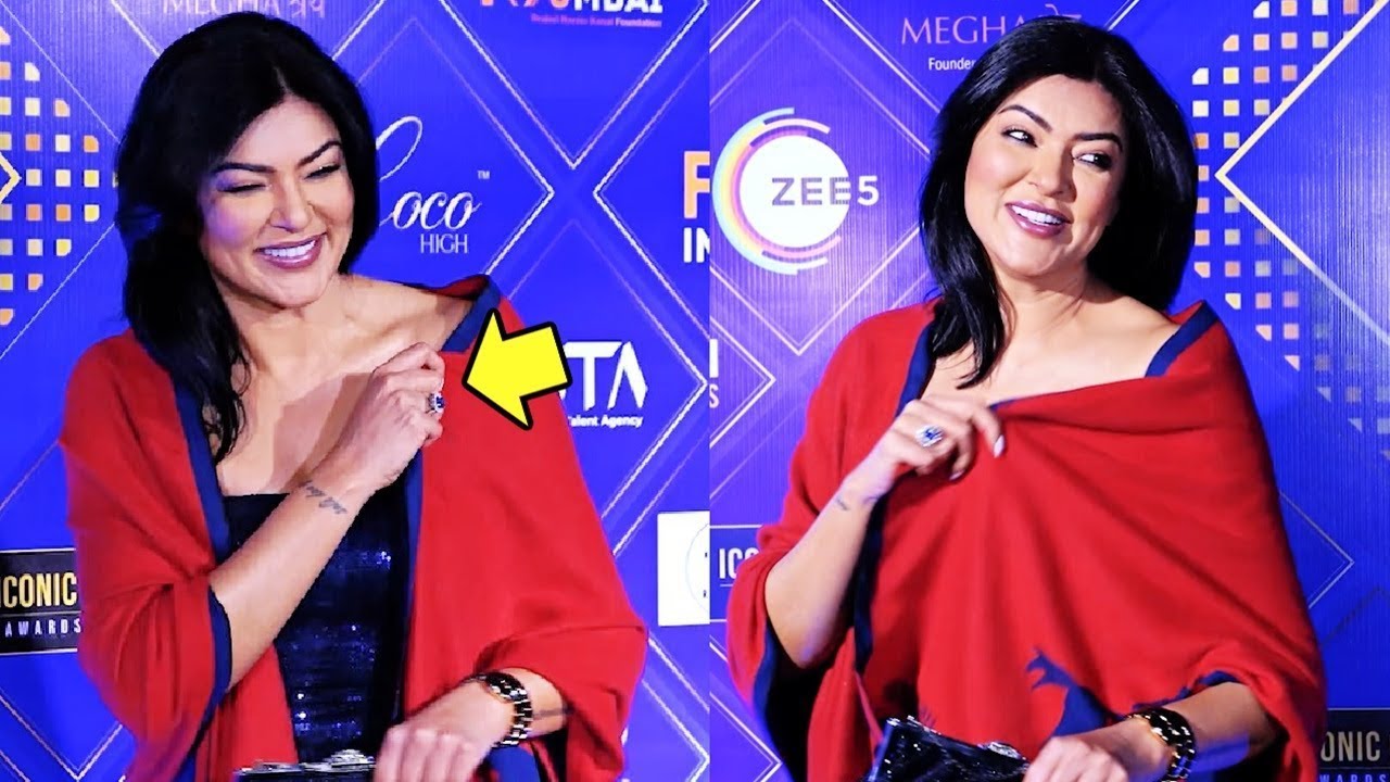 Sushmita Sen At Red Carpet Of 5Th Iconic Gold Awards - YouTube