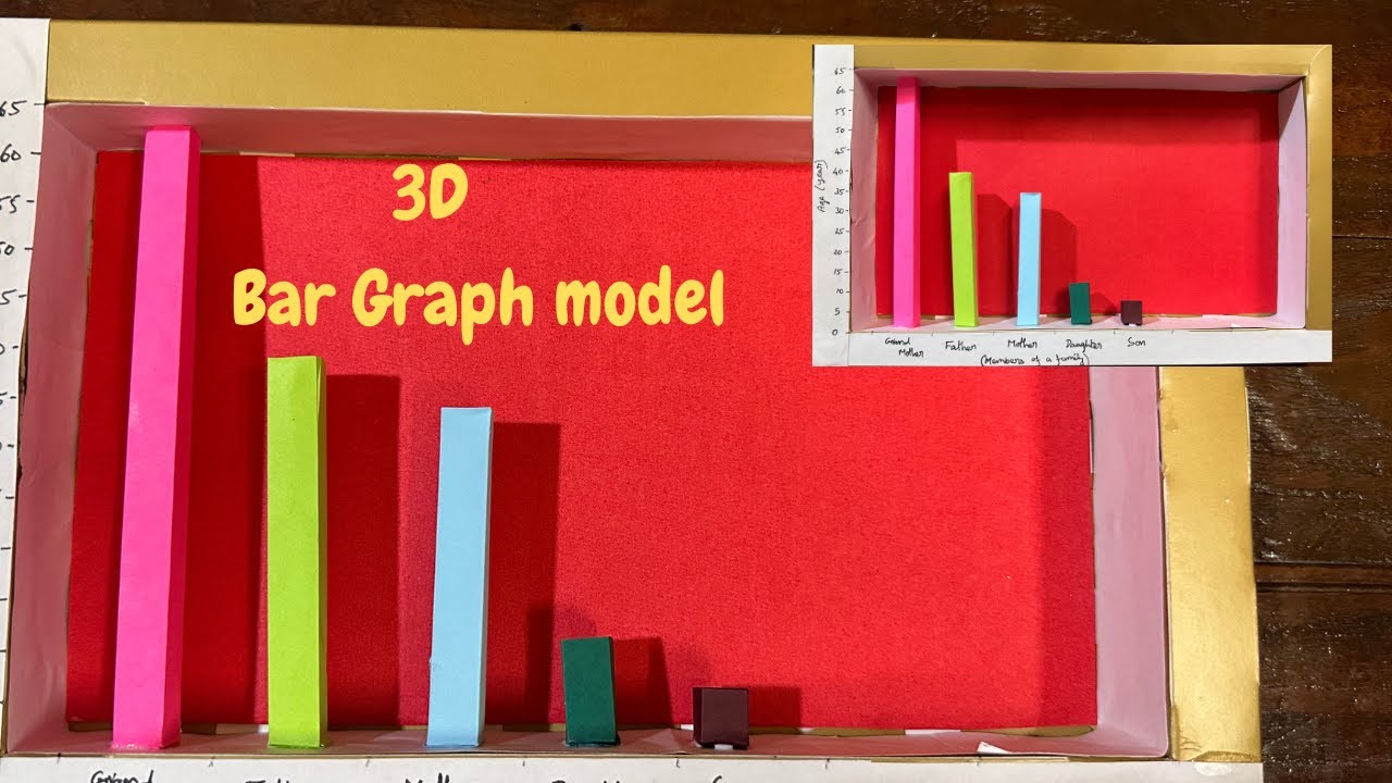 3D Bar Graph Model | DIY using cardboard | bar graph 3d model | tlm ...