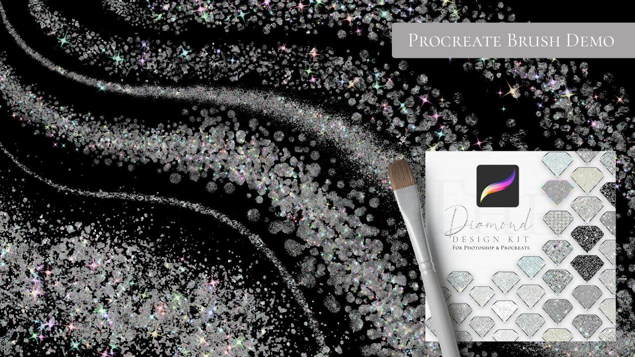 Diamond Design Kit Procreate Brush Demo - YouTube
