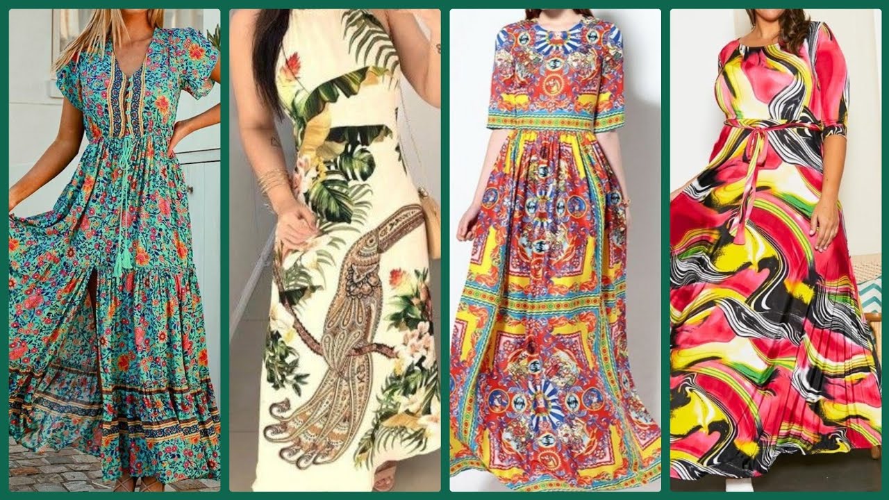 "Brazilian" print maxi dress style// 2020 maxi Dresses, Best summer ...