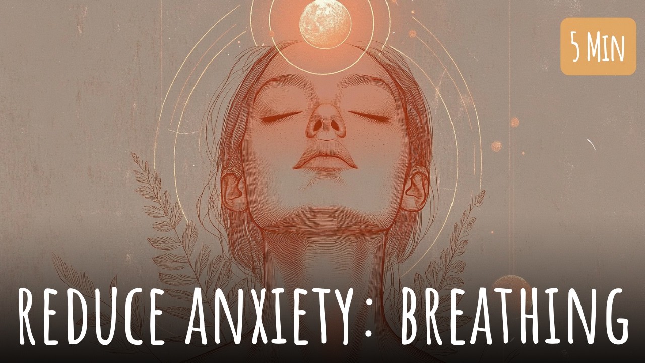 5 Minute Simple Breathing Exercise with Meditation. Find Calm & Reduce ...