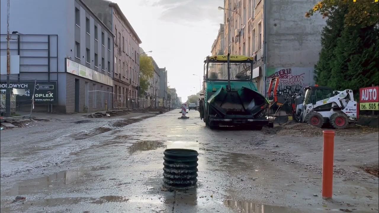 Modernizacja ul. Przybyszewskiego (odcinek od Grabowej do Śmigłego-Rydza) - październik 2023 ...