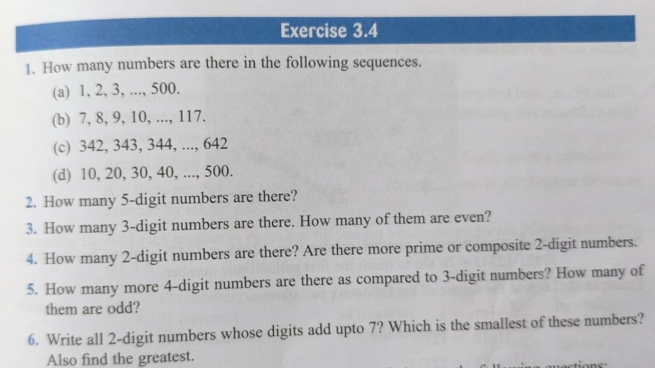 Viva education start up mathematics class 6 ex 3.4 | start up maths ex ...