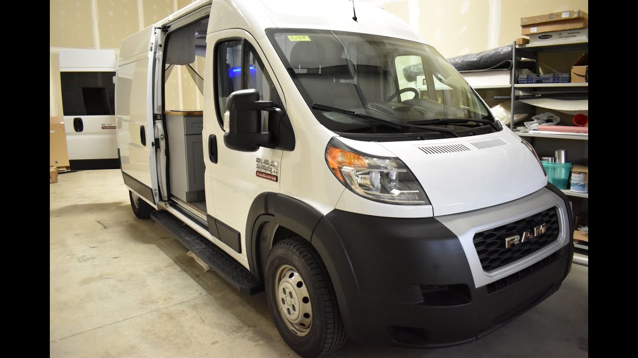 2018 Dodge RAM Promaster 159" conversion built by Vaidas Campers - YouTube