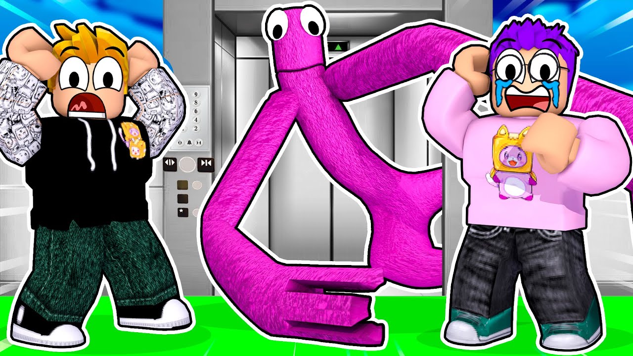 ESCAPING RAINBOW FRIENDS In ROBLOX RAINBOW FRIENDS ELEVATOR!? (ALL ...