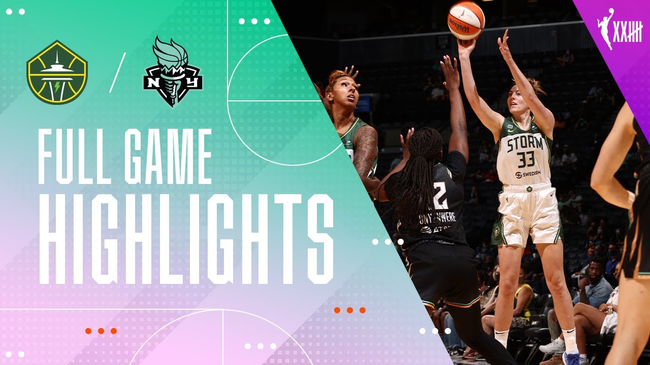 SEATTLE STORM vs. NEW YORK LIBERTY | FULL GAME HIGHLIGHTS | August 20 ...
