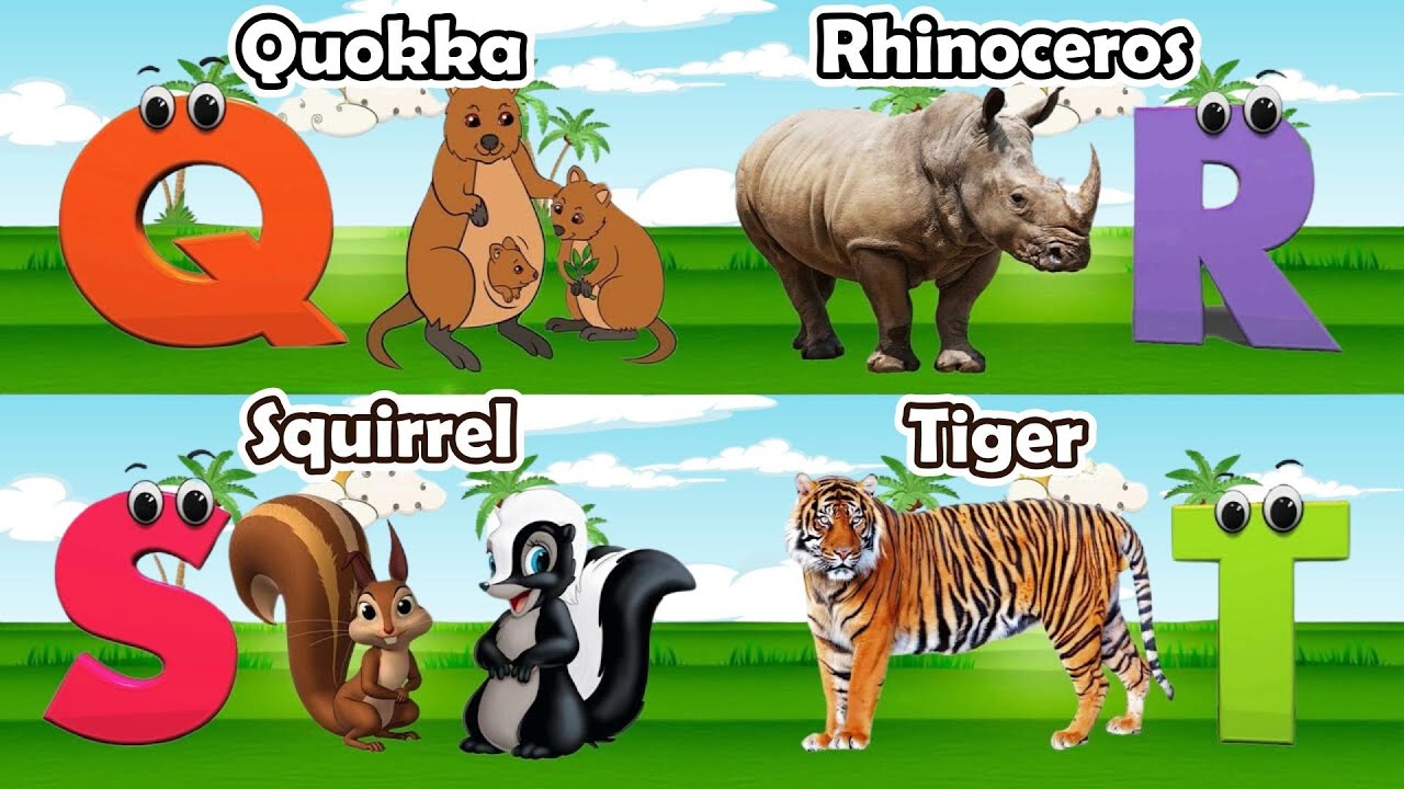 Alphabet Animals – Learn the Alphabets, Animal Names & Animal Sounds ...