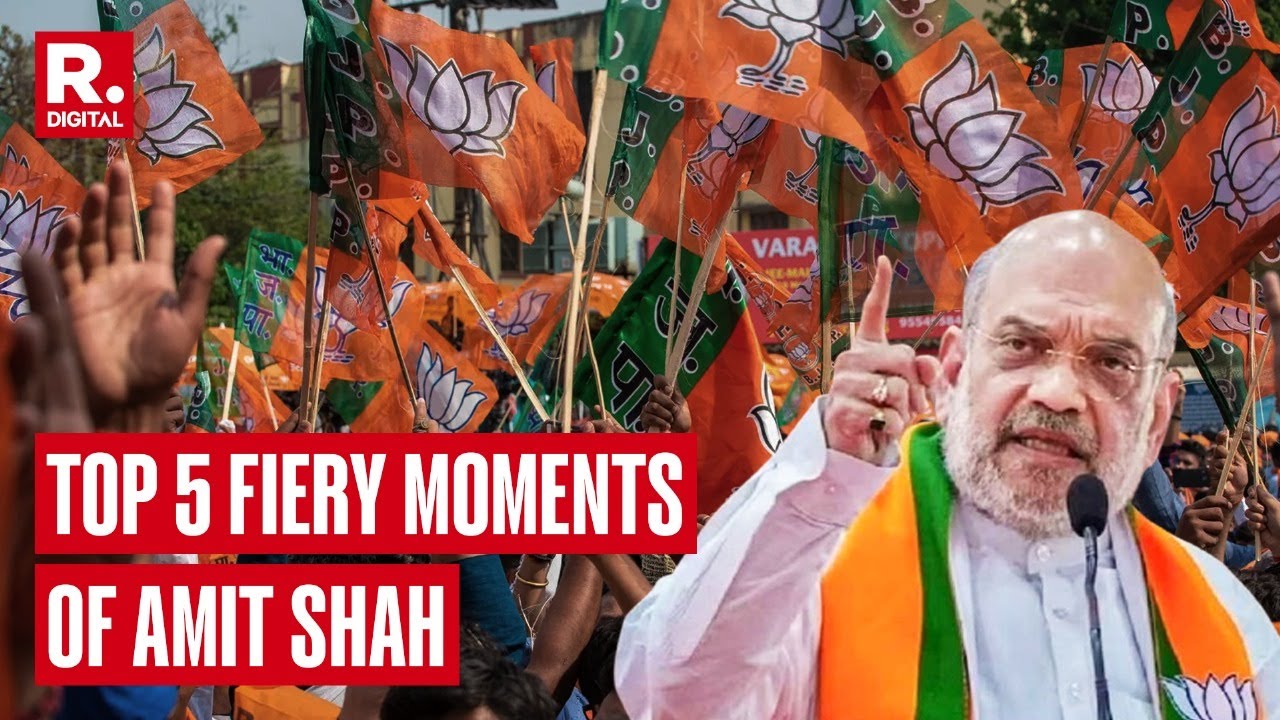 Amit Shah's Best Moments From His Fiery Speeches | Top 5 - YouTube