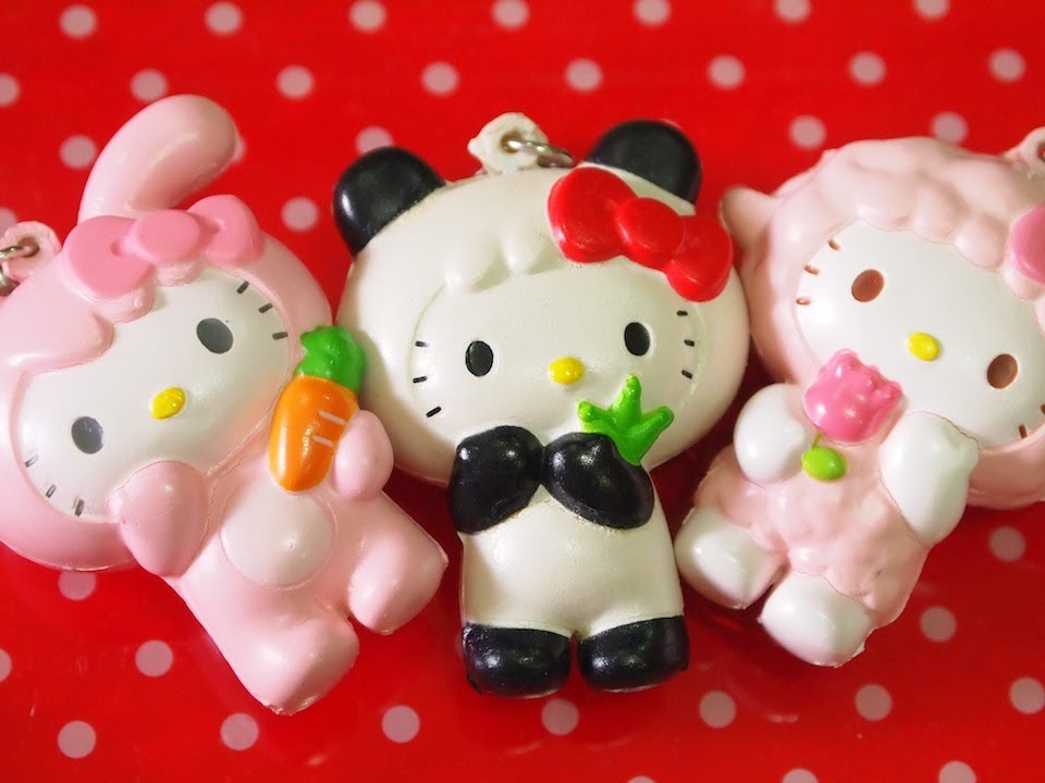 Hello Kitty playing Dress-up! A squishy collection video ^_^ - YouTube