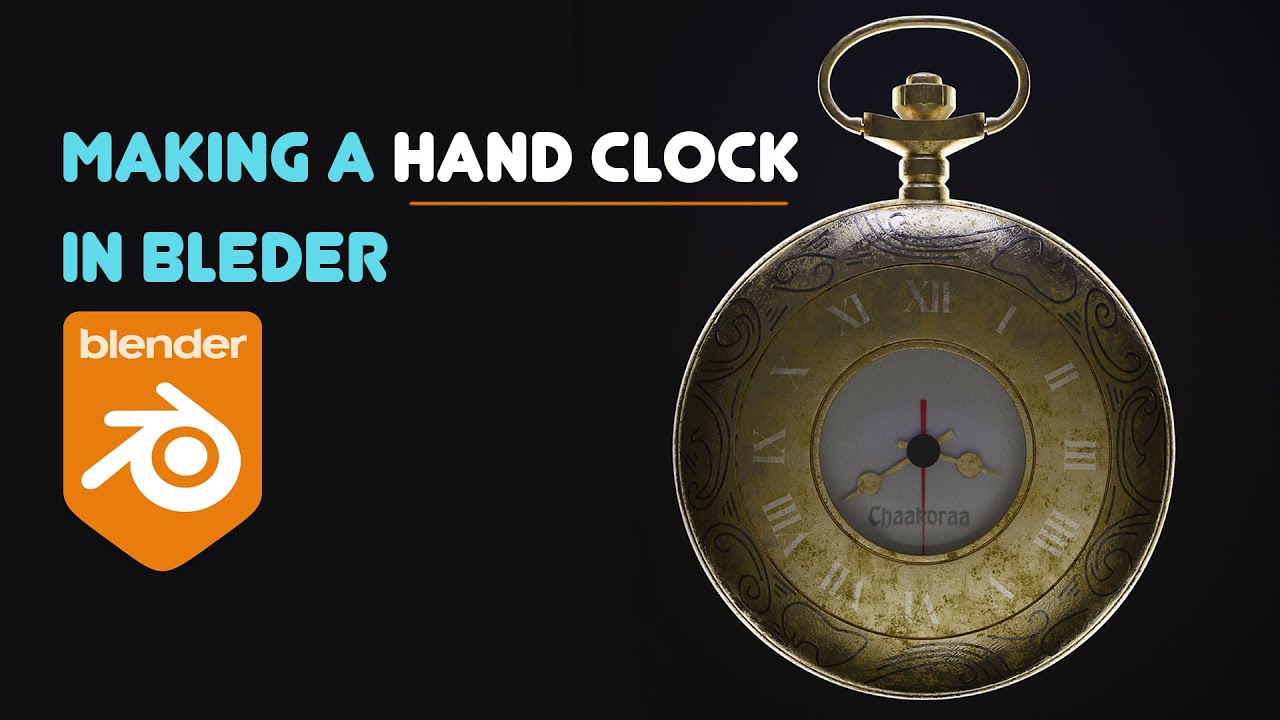 Making An Ancient Hand Clock In Blender-Time lapse - YouTube