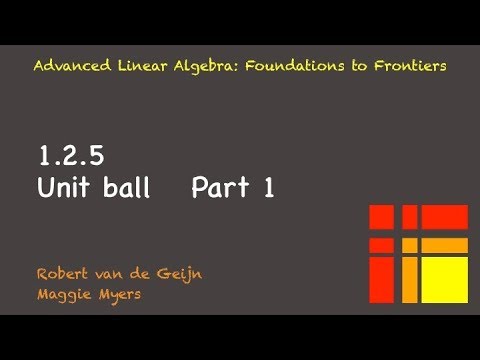 01.2.5 Unit ball Part 1 - YouTube