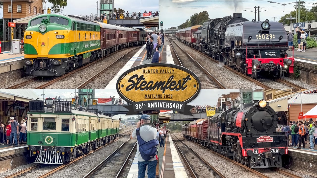 Transport for Sydney Vlog 630: Hunter Valley Steamfest 2023 - Day 1 ...