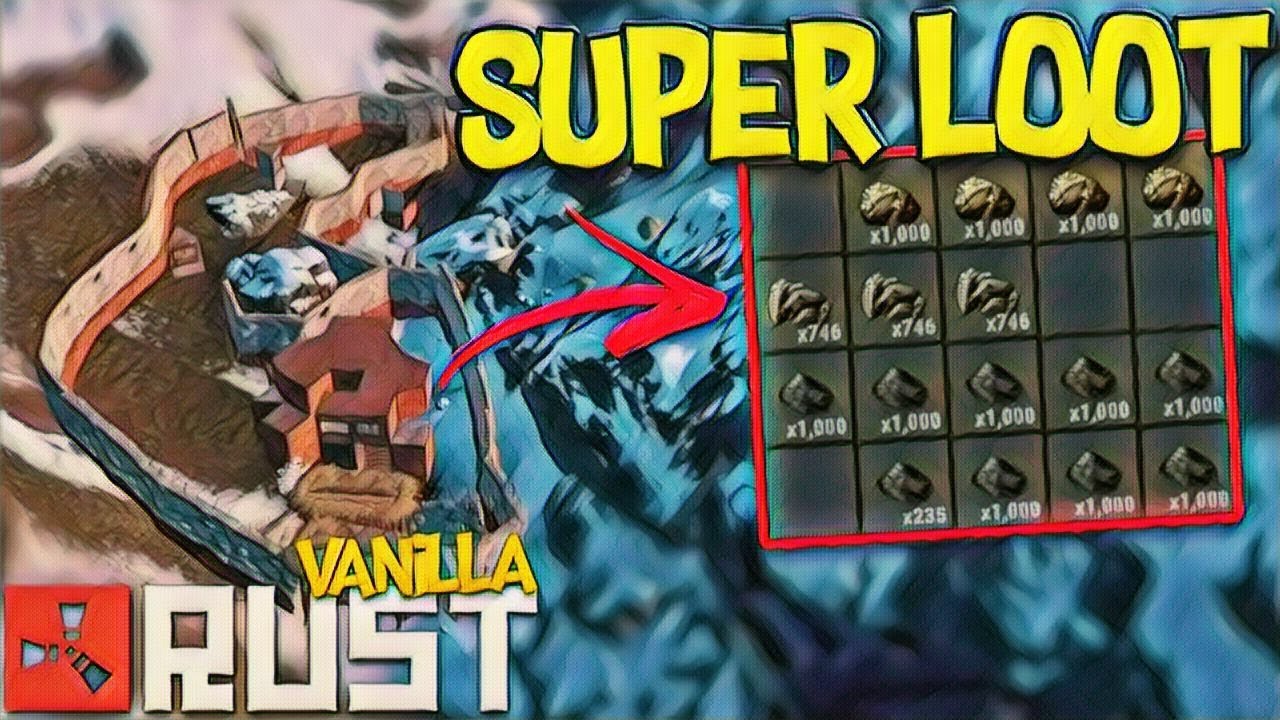 Rust Vanilla 🏰 LOOT ÉPICO | Base De Metal | Baus FULL LOOT - YouTube