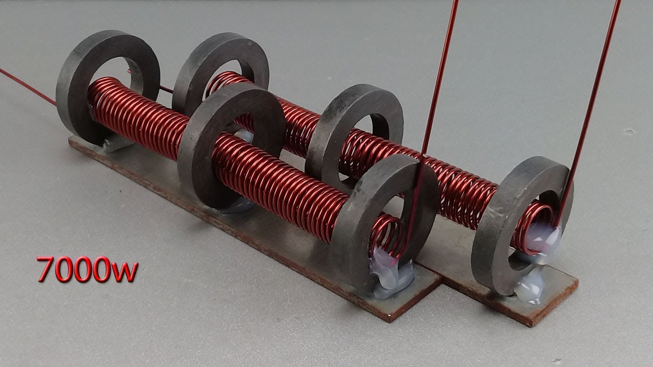 awesome experiment free energy with copper tools and magnet - YouTube
