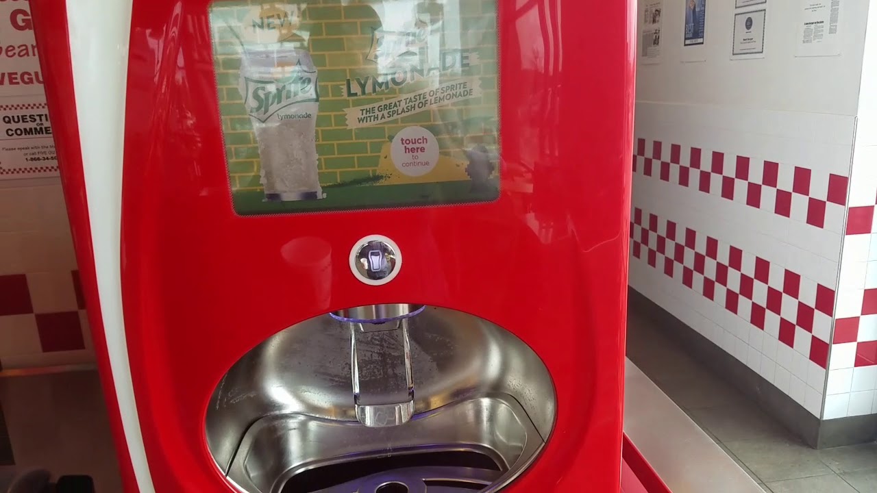 Coca-Cola Freestyle @ Five Guys Grandville,MI - YouTube