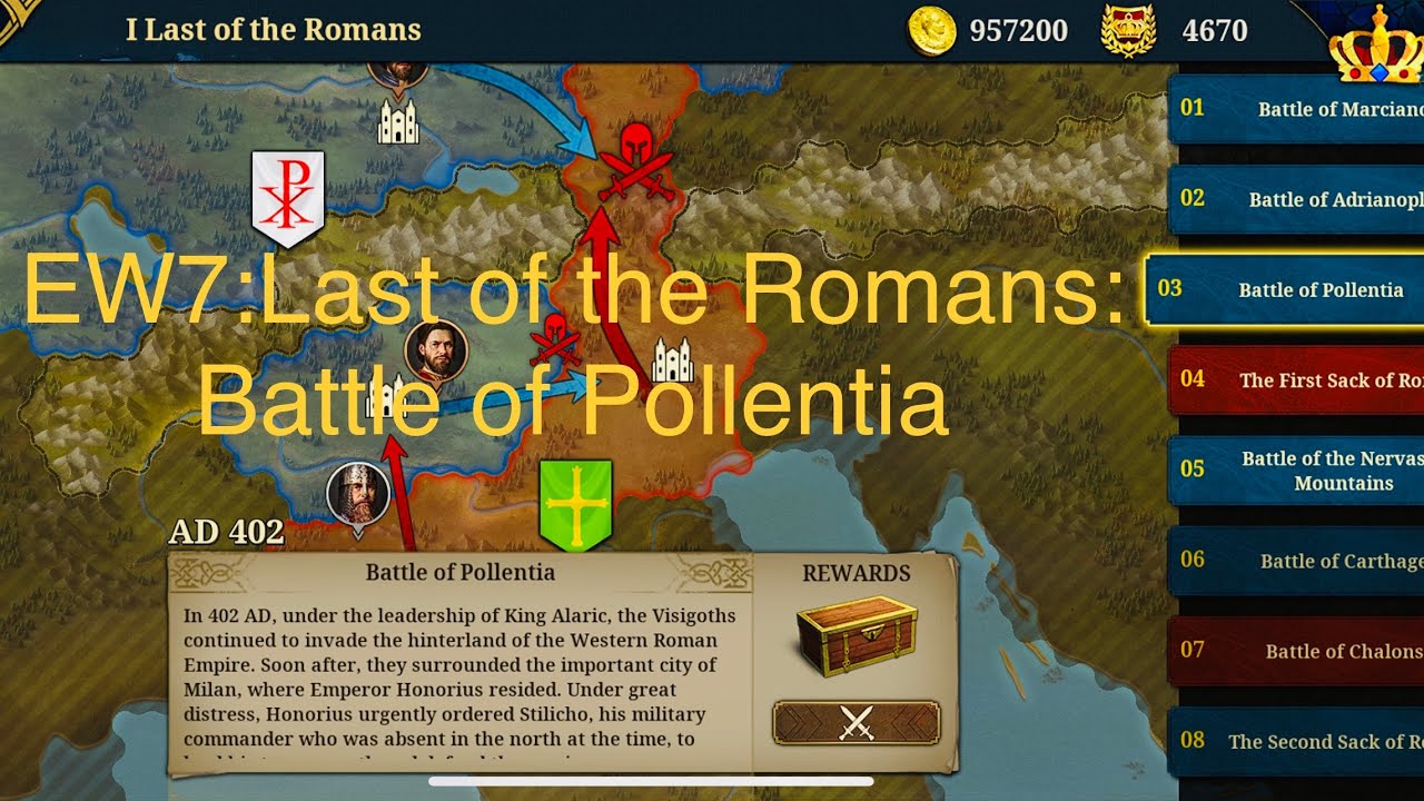 European War 7: Last of The Romans: The Battle of Pollentia - YouTube