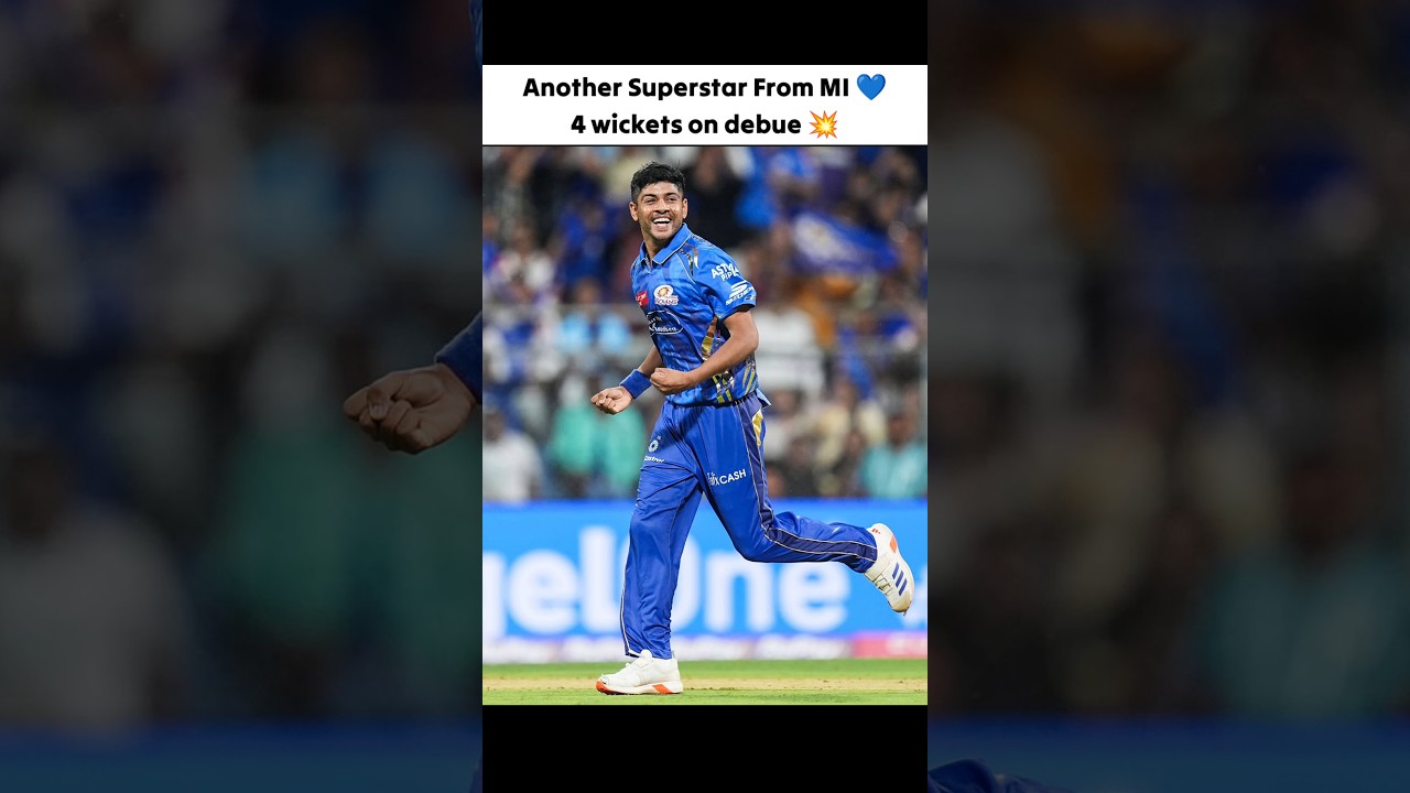 Ashwini Kumar MI vs KKR IPL 2025 | #cricket #cricketshorts #rohitsharma ...