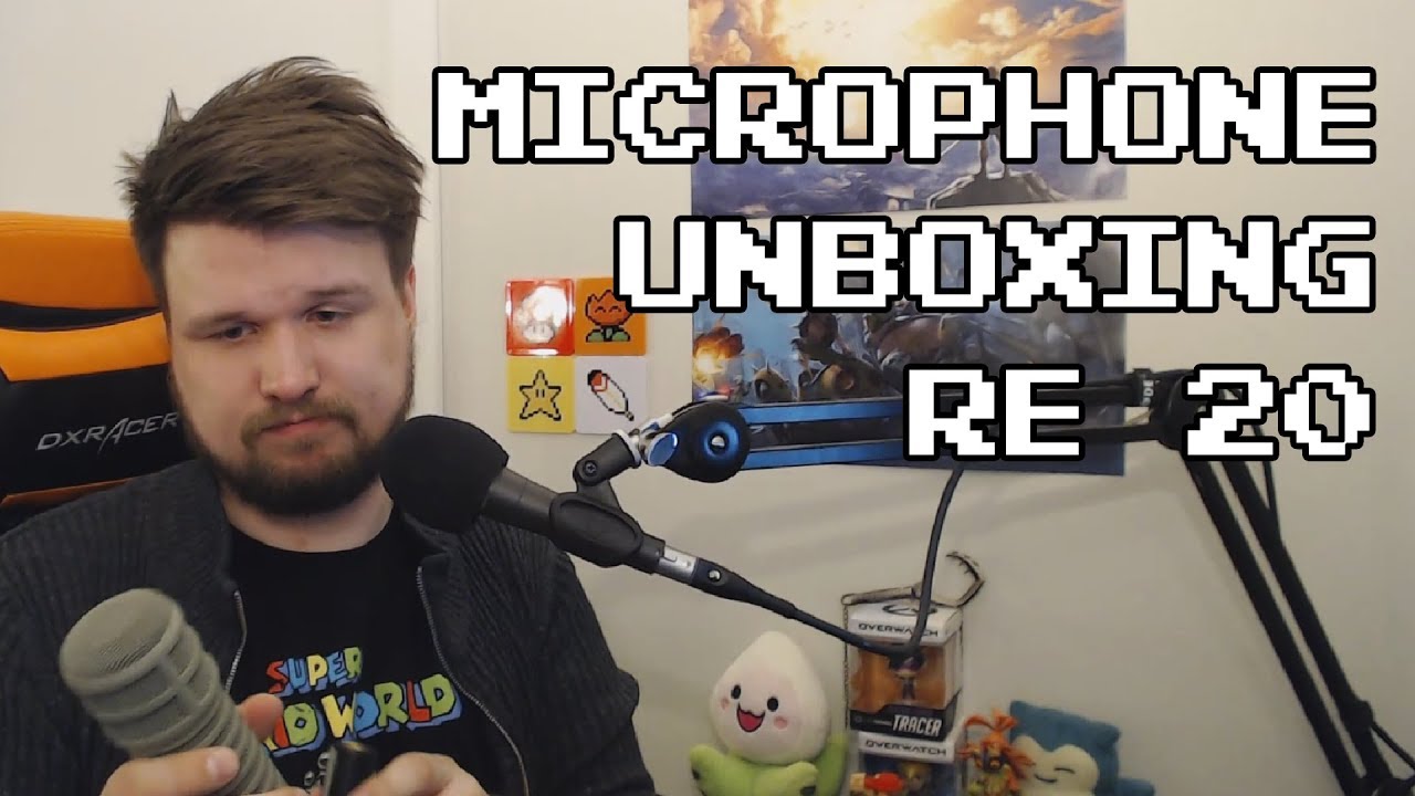 Microphone unboxing - Electro-Voice RE 20, shock mount, Cloudlifter CL ...
