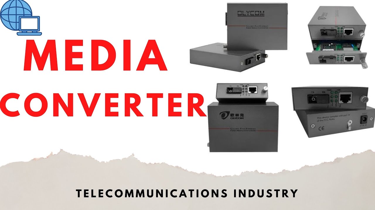 Single Mode Fiber To Copper Media Converter - YouTube