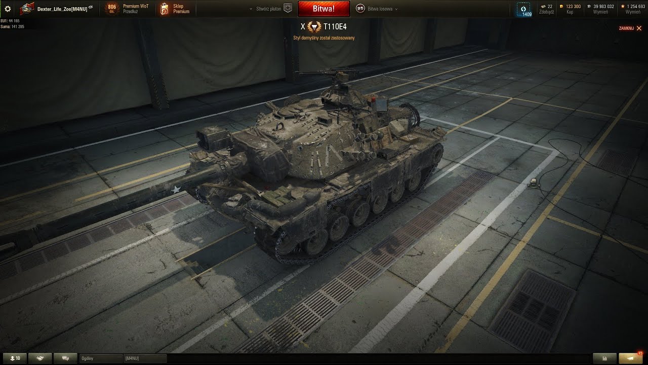 World of Tanks - Styl 3D - T110E4 - Pociąg towarowy - YouTube