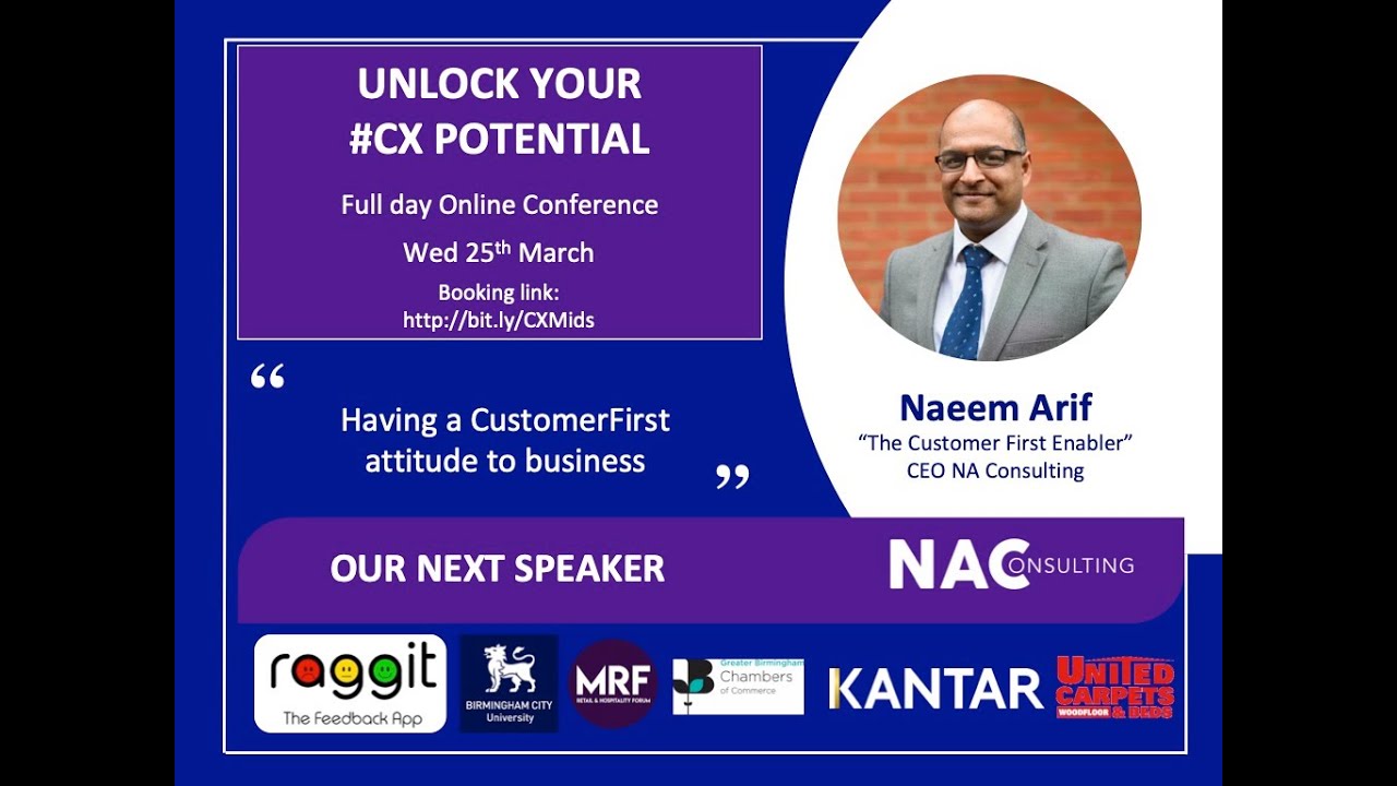 CXMids 01 - "Having a Customer First Attitude" - Naeem Arif - YouTube