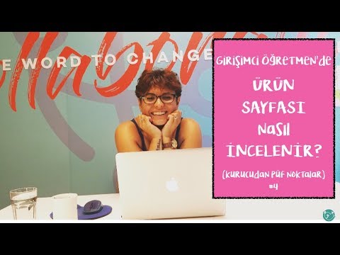 Girişimci Öğretmen'de Ürün Sayfası Nasıl İncelenir? | İnceleme ve Geri Bildirim