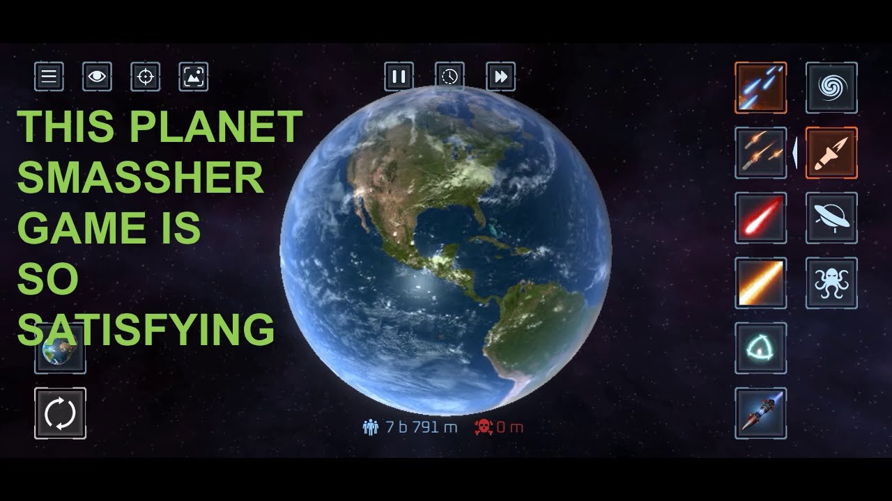 This Planet Smasher Game Is So Satisfying🔥🔥. Use Your Weapon 👌👌 Destroy ...