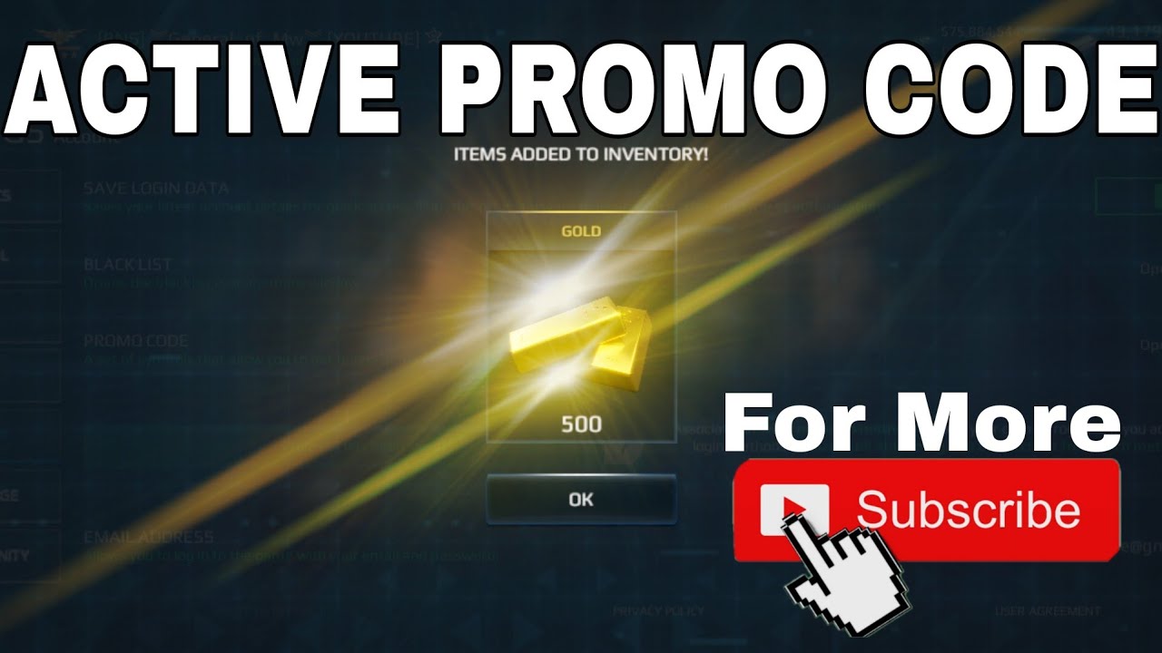 Modern Warships: New Promo 500 Gold | Promo Codes - YouTube