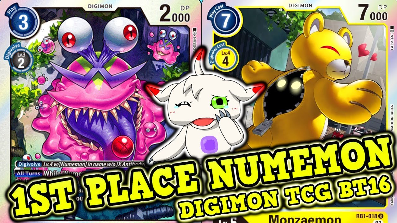 1st Place Locals Numemon Deck! Digimon TCG BT16 Format - YouTube