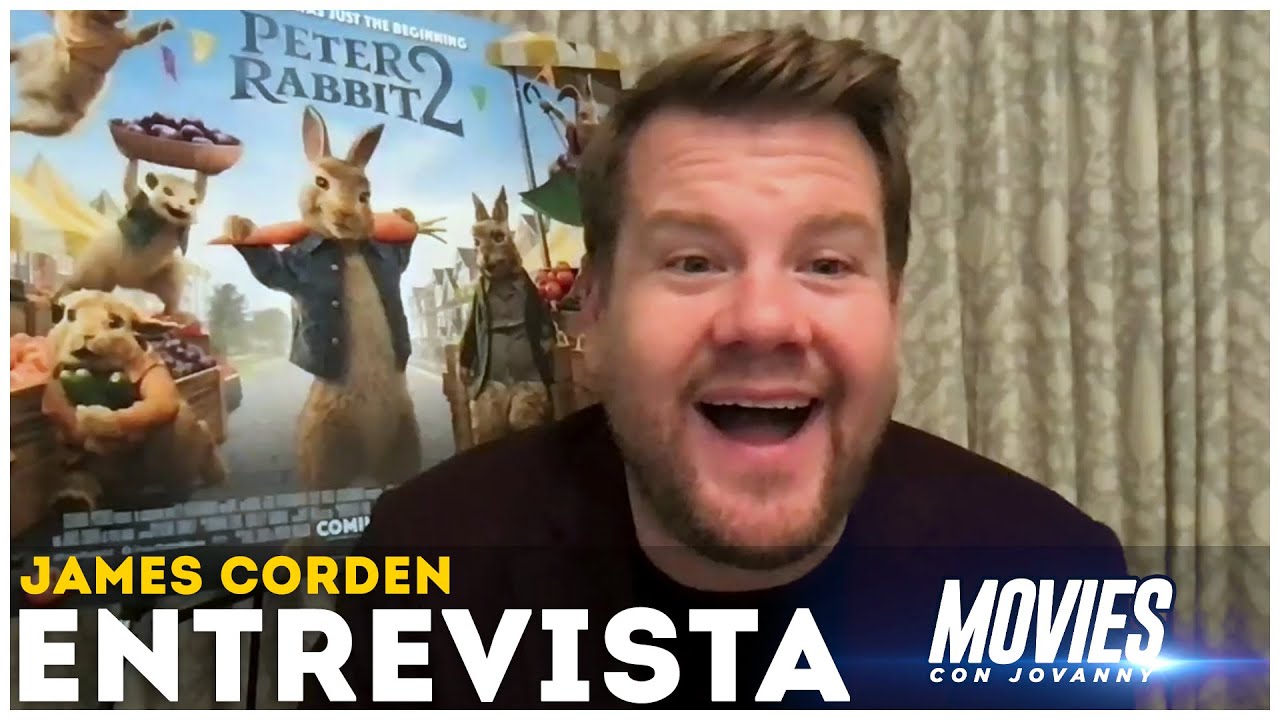 PETER RABBIT 2: ¡SORPRENDÍ A JAMES CORDEN! ENTREVISTA EN ESPAÑOL ...