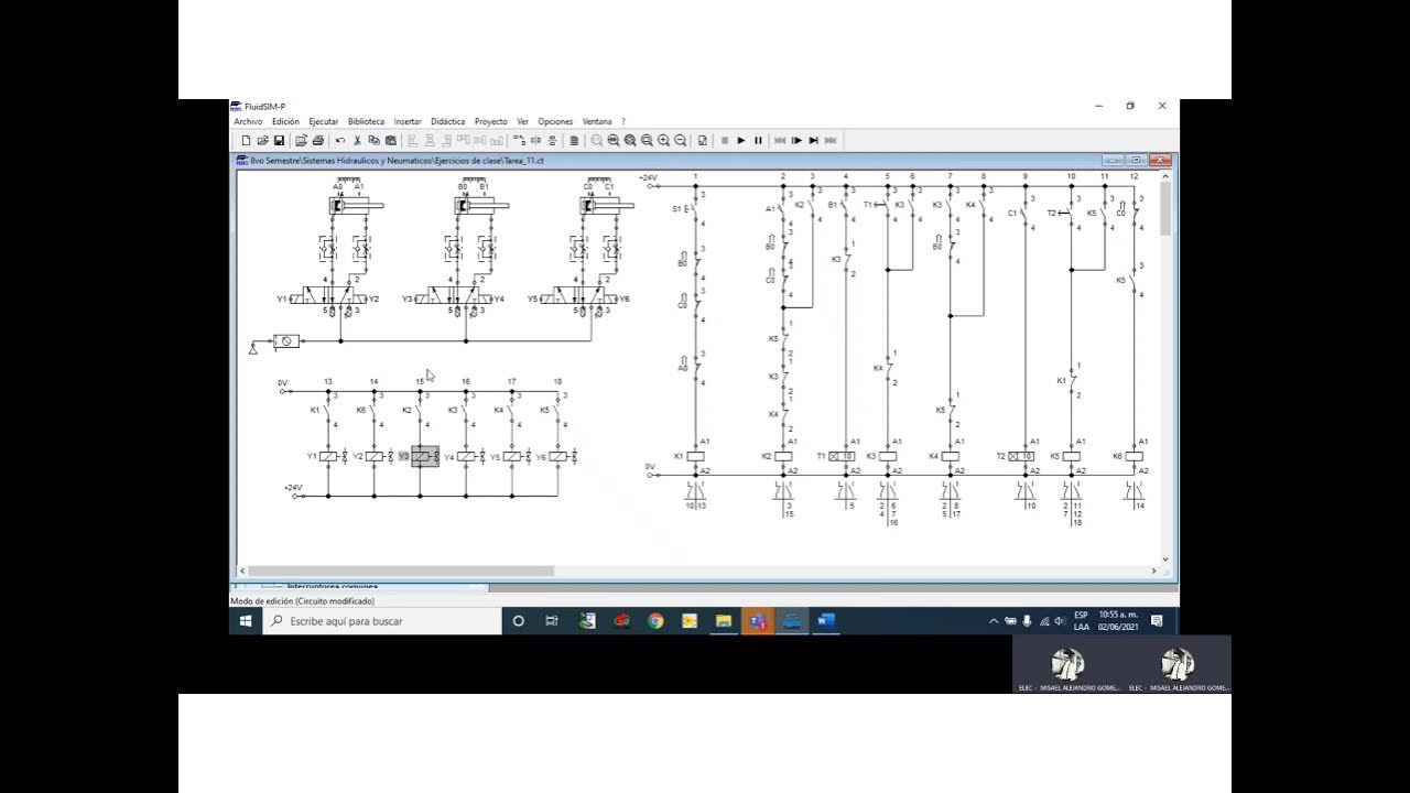 Electroneumática. Secuencia de 3 pistones para dobladuras de solera en ...