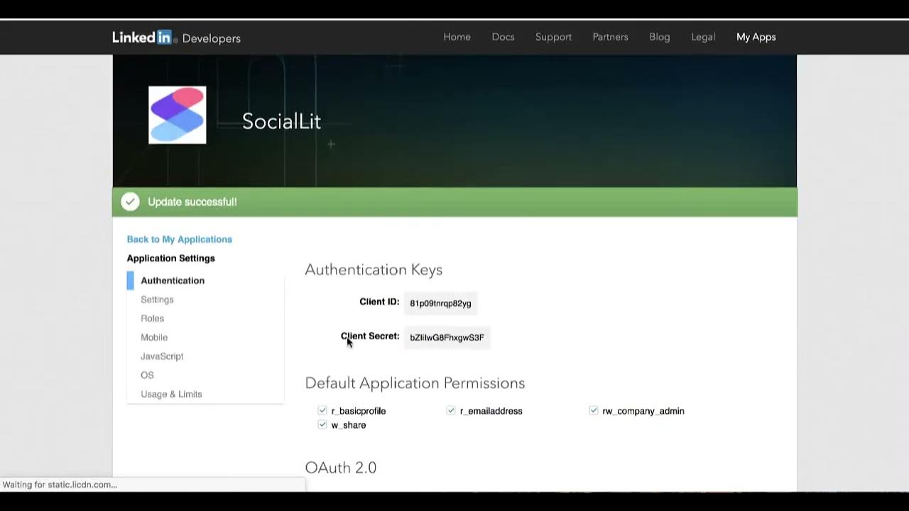 Linkedin configuration - YouTube