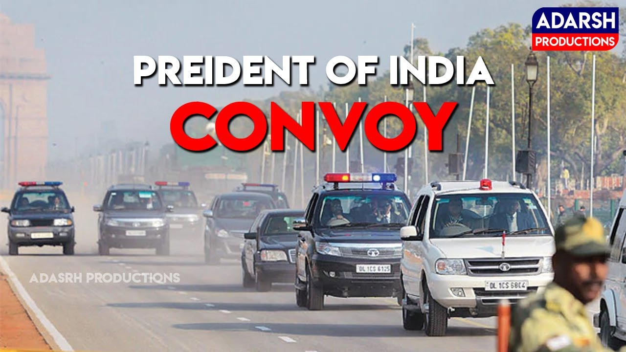 President of India's convoy on the way to Odisha Raj Bhawan - YouTube