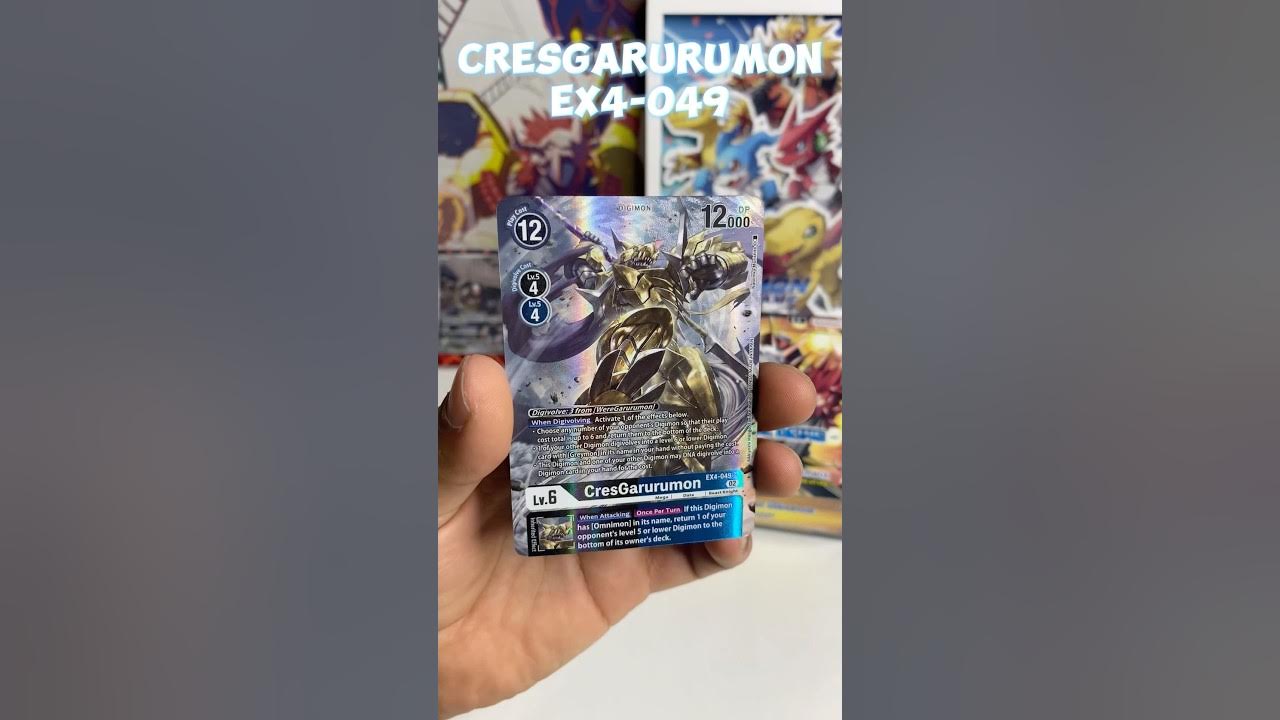 CresGarurumon EX4-049 **Alt Art** SR #digimoncardgame - YouTube