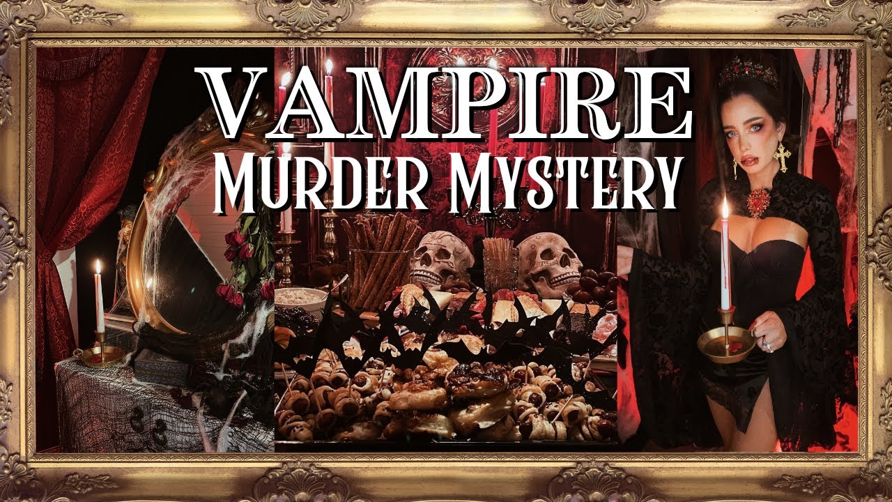 How to Host a Vampire Murder Mystery Party | Halloween - YouTube