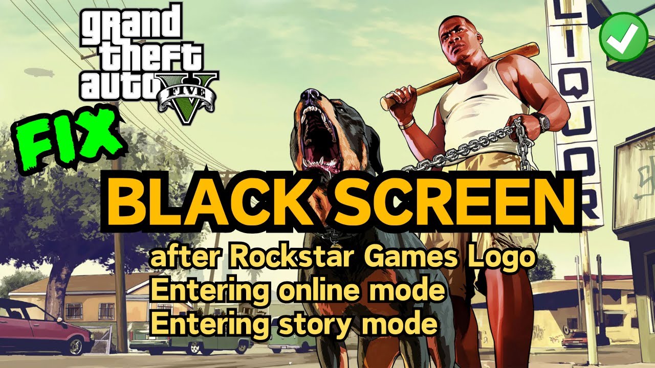 GTA 5 black screen loading while entering story mode Fix - YouTube